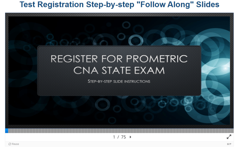 Test Registration Instructions - 4YourCNA